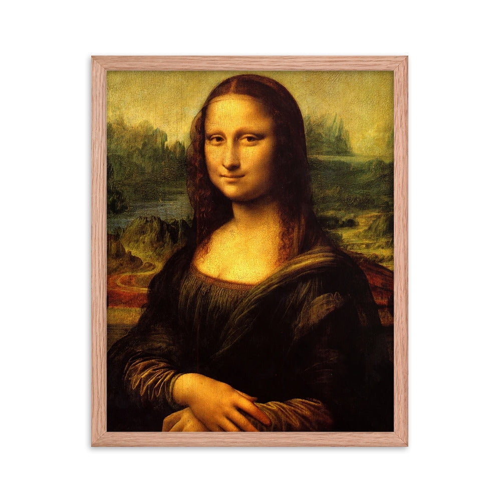 Reproduction Mona Lisa Framed Poster Matte Art Artwork Davinci ...