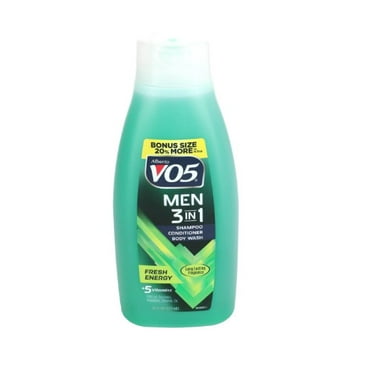 Alberto VO5 Men's 3-in-1 Fresh Energy Shampoo, Conditioner + Body Wash ...
