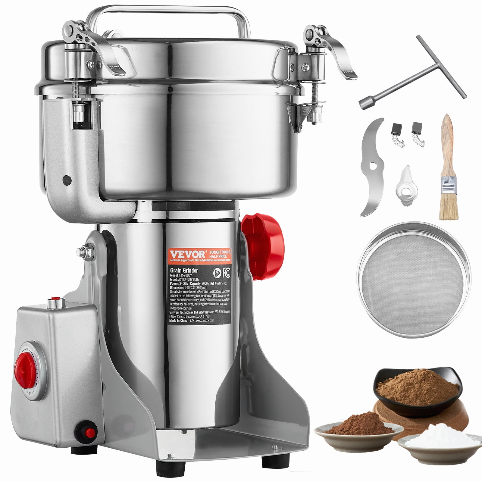 Click here for Vevor 2000g Commercial Spice Grinder Electric Grai... prices