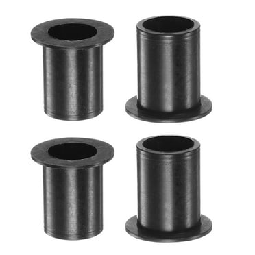 Uxcell 8mmx10.6mmx12mm Flanged Sleeve Bearings Nylon Bushings, Black 12 ...