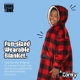 Visualz Original Jr for Kids | Oversized Sherpa Fleece Wearable Blanket ...