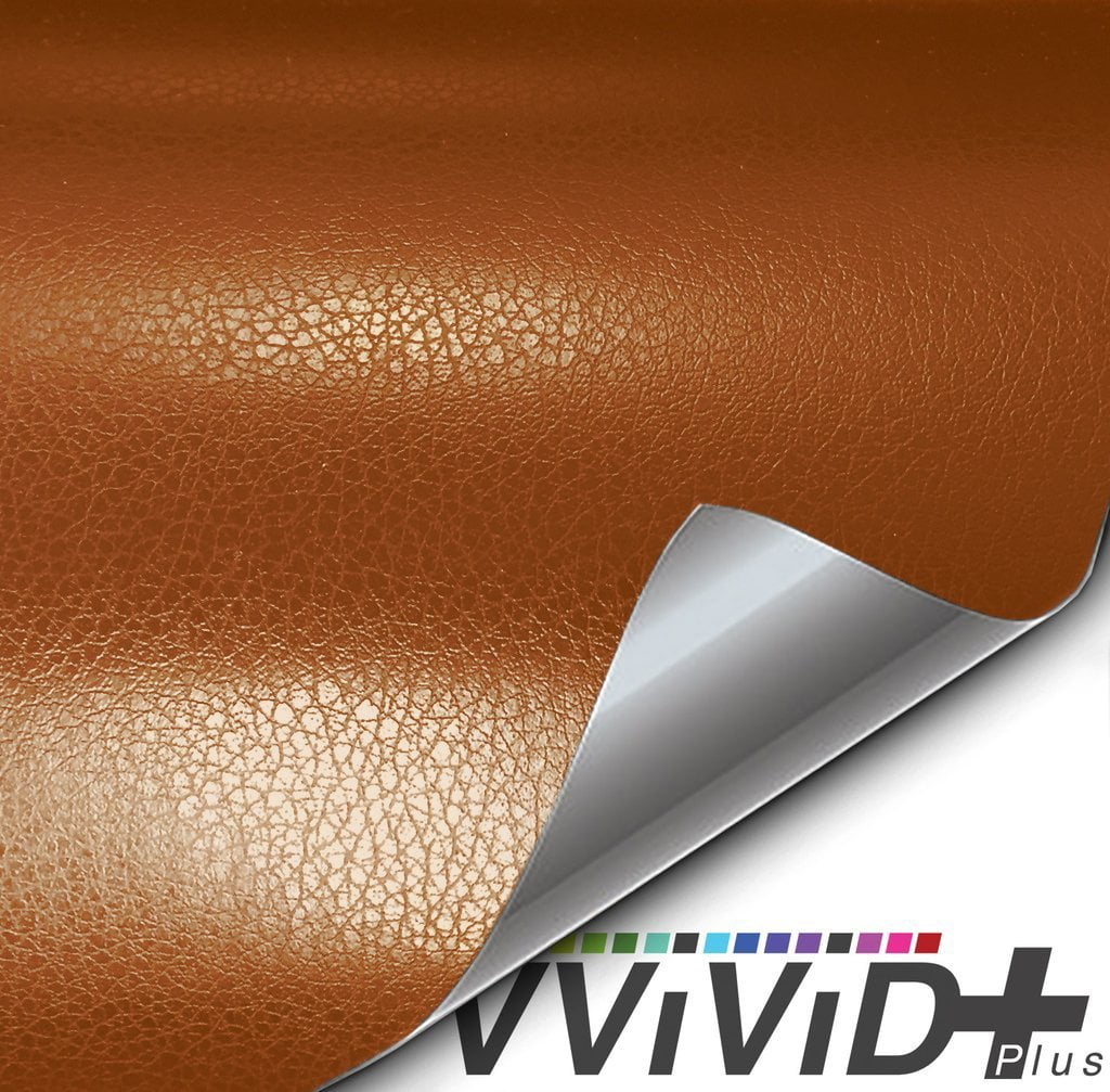 Brown Fine Grain Leather Vinyl Wrap Soft Touch Architectural Vinyl ...