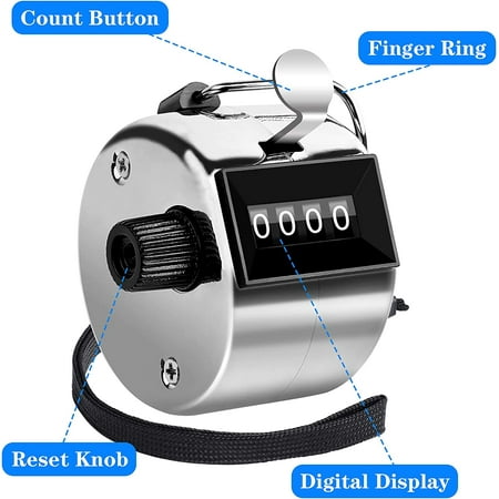 FanShow Hand Counter 4 Digital Click Counter for Sports Street School ...