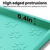 Ptlom Silicone Dog Food Mat Waterproof Pet Placemat for Food and Water ...