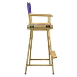 "30" Director's Chair Natural Frame-Purple Canvas" - Walmart.com