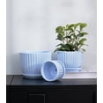 Sky Blue Ceramic Flower Pots, 4"+5"+6" Inch Small Succulent Planters ...