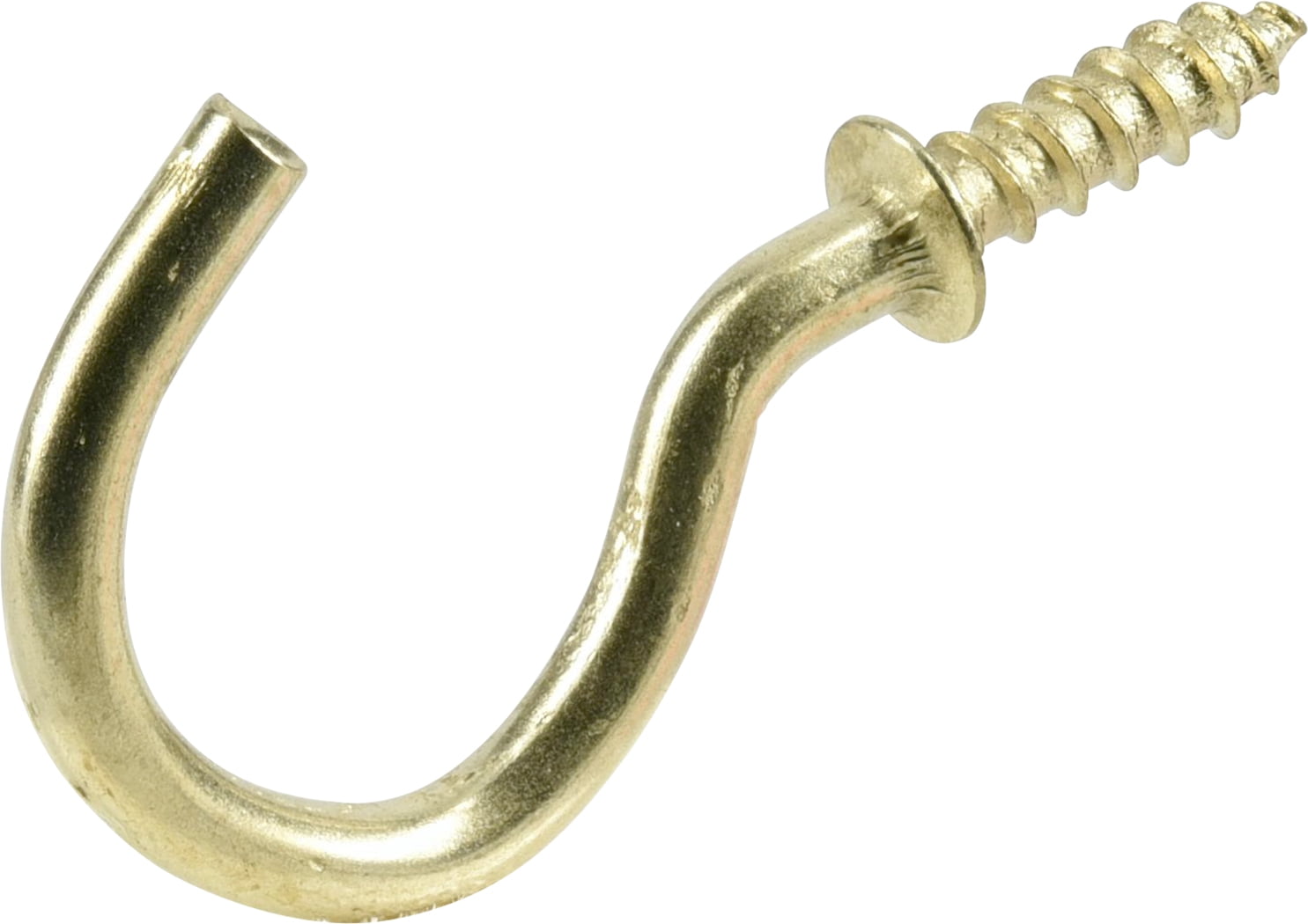 Ook Cup Hooks Brass Finish Steel 125 Screw In 3 Pieces
