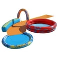 Banzai Cyclone Splash Park Inflatable w/ Sprinkling Slide & Water Aqua ...