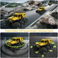 Fisca 1:12 Scale 8-Wheel Amphibious RC Car, Waterproof All-Terrain ...