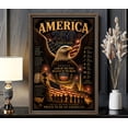 Affixzi America 250 Poster #1 - Patriotic USA Eagle Wall Art, American ...