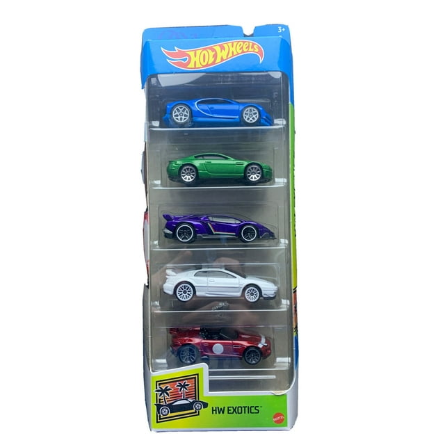 Hot Wheels 5-Car Pack, 1:64 Scale Speed Road Race Toy for Kids & Collectors - Walmart.com
