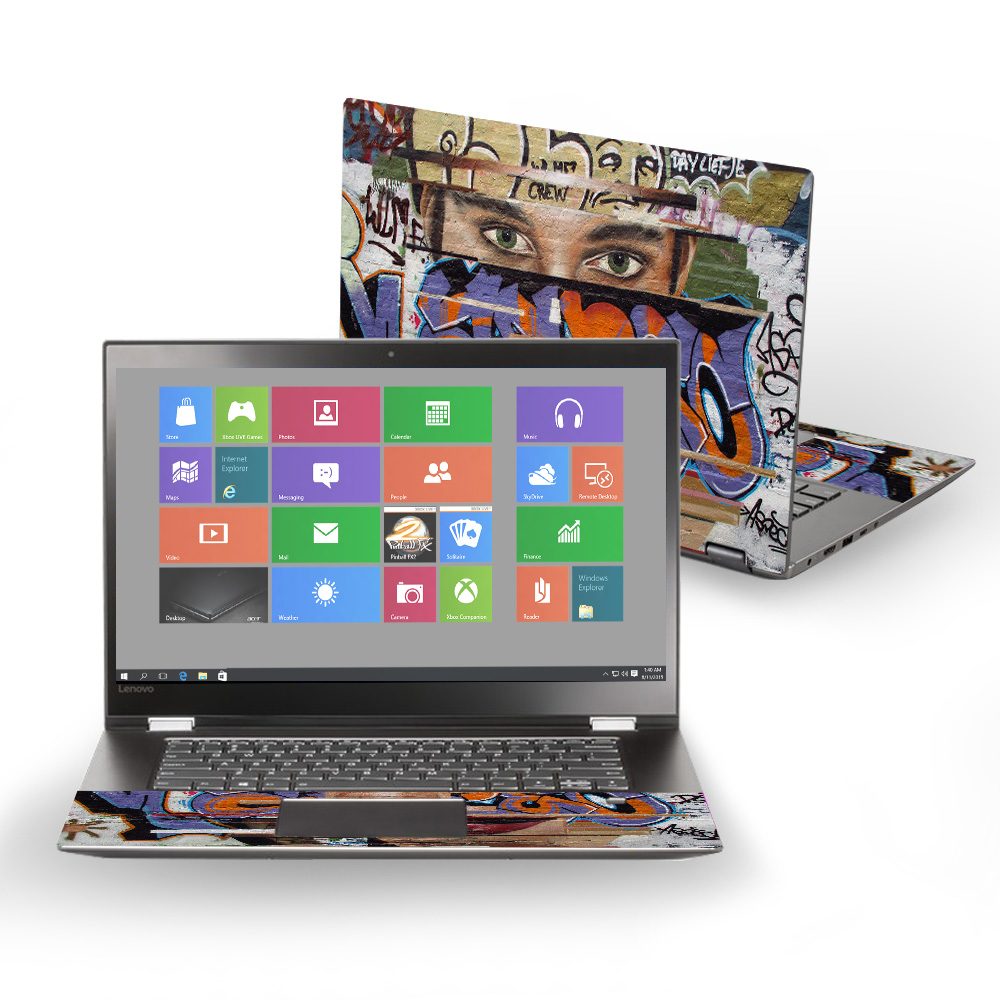 Skin Decal Wrap Compatible With Lenovo Flex 5 15" (2017) Olive Eyes ...