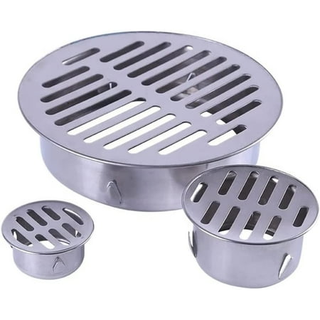 Round Grate, Stainless Steel Balcony Drainage Roof Round Floor Drain ...