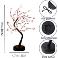 Cherry Blossom Tree Lamp, LED Bonsai Tree Lights, Battery/USB Operated ...