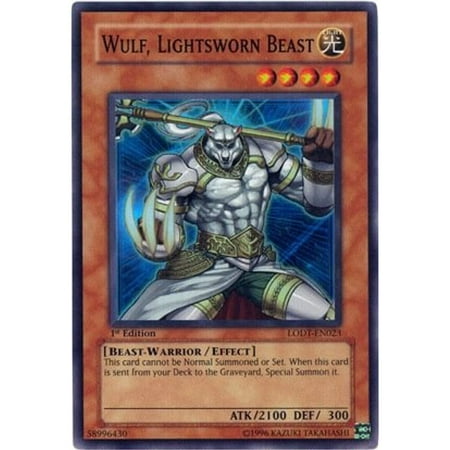Yu-Gi-Oh! - Wulf, Lightsworn Beast (LODT-EN023) - Light of Destruction ...