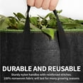 Garnen 5 Gallon Grow Bags (5 Packs), Heavy Duty Nonwoven Fabric Pots ...