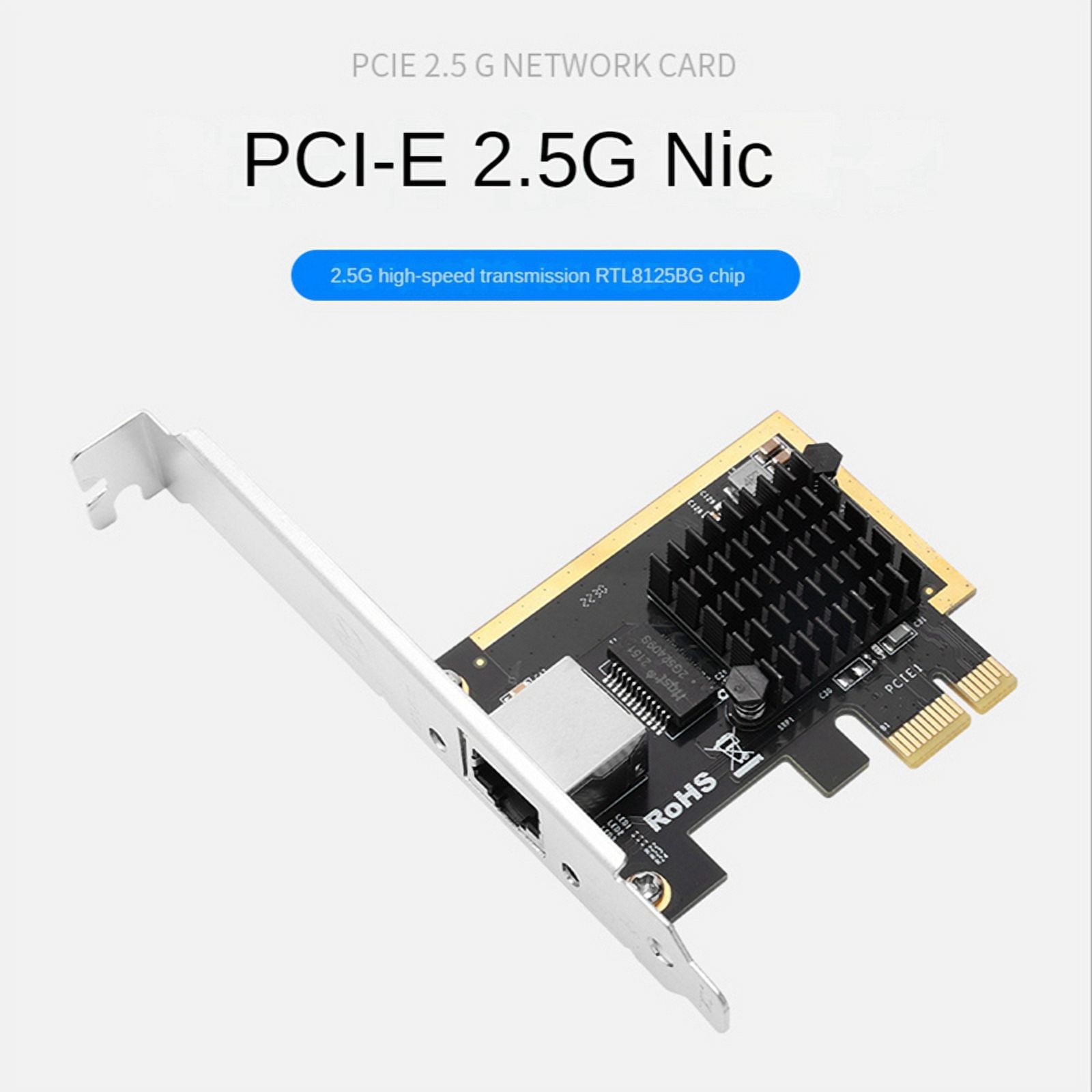 Adaptador de red Gigabit de 2,5 Gbps, tarjeta de red PCI-E 2,5 G ...