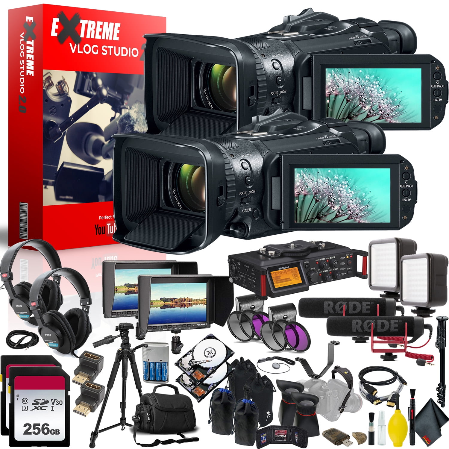 Canon VIXIA GX10 UHD 4K Camcorder with 1" CMOS Sensor & Dual-Pixel CMOS ...