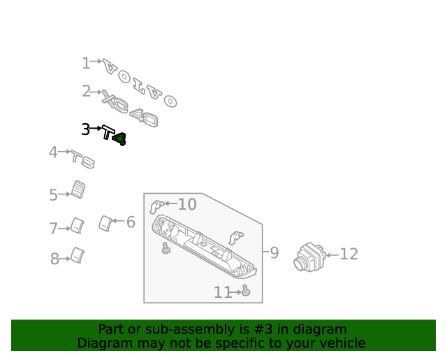 Buy Genuine OE Volvo Nameplate - 31333648 Online at Lowest Price in ...