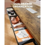 Kyspho Electric Desk, Adjustable Height, Drawers, 55x28in Sit Stand ...