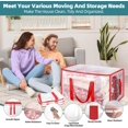 6 Pack Moving Bags Heavy Duty Storage Bags With Zippers And Strong ...