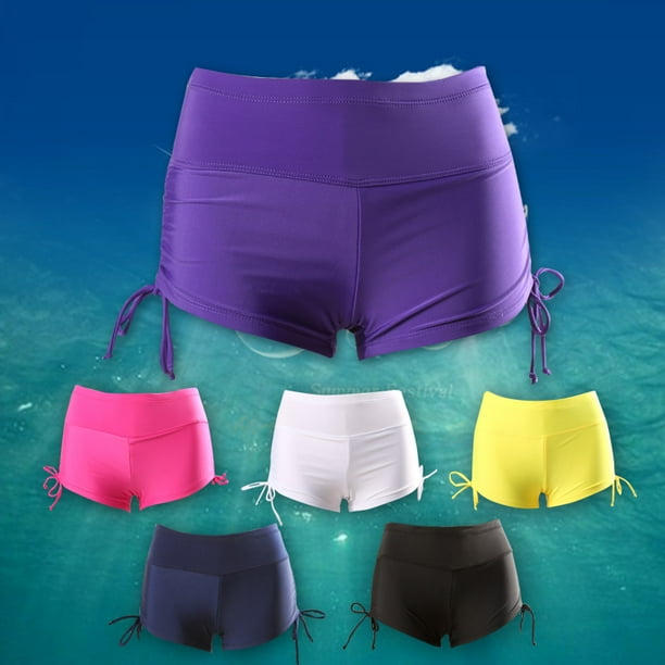 Mancro Womens Beach Surfing Shorts Moisture Wicking Quick Dry Black