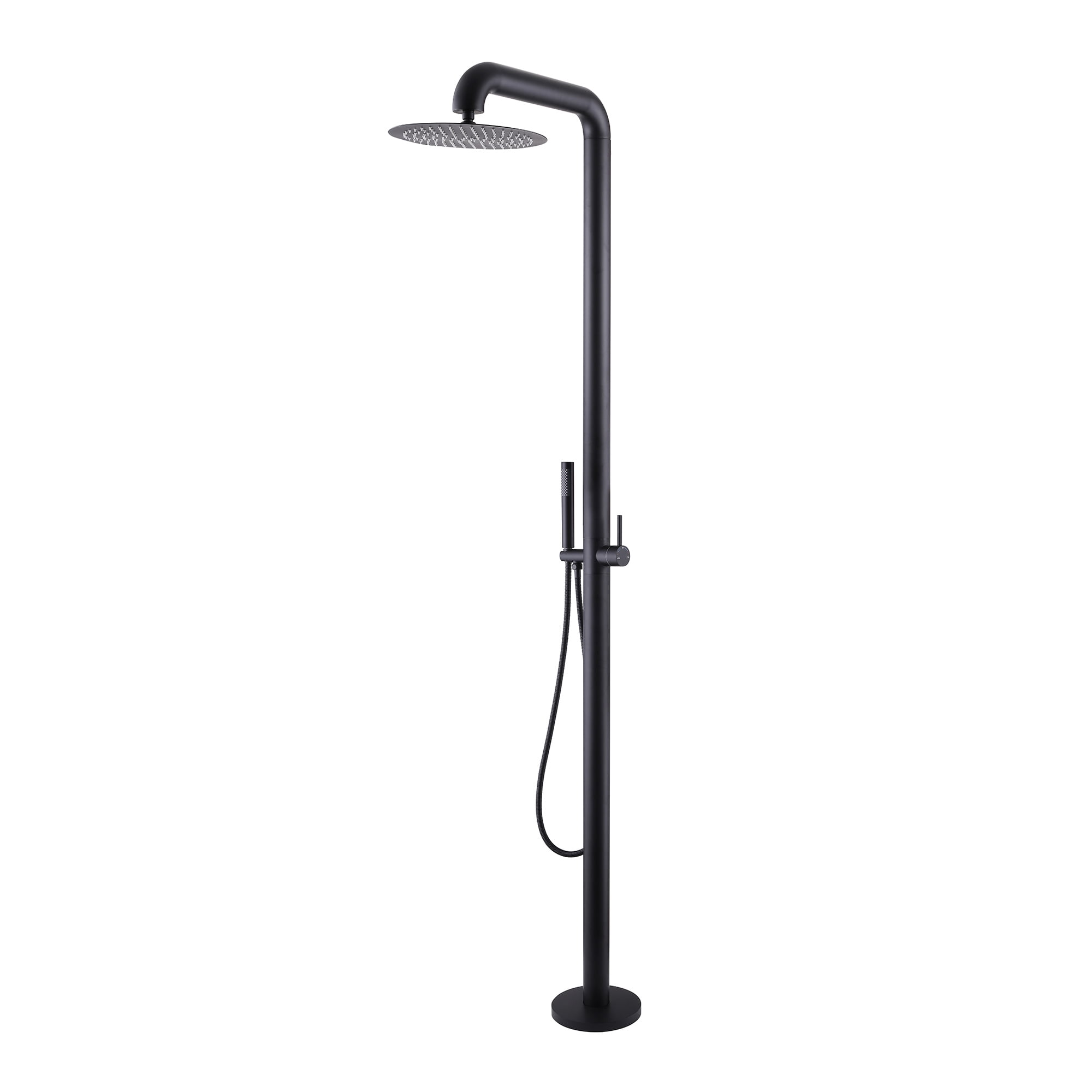 Freestanding Outdoor Shower with Detachable Shower Head, Deck Mounted ...