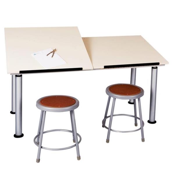 Diversified Woodcraft ALTD2-6030 Adj Leg Drafting Table- Double Sta ...