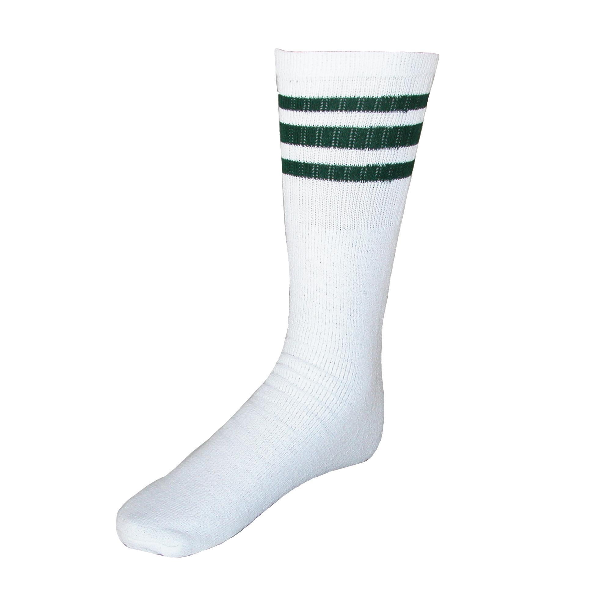 Click here for Ctm Striped Top Ribbed Tube Socks (4 Pair Pack) prices
