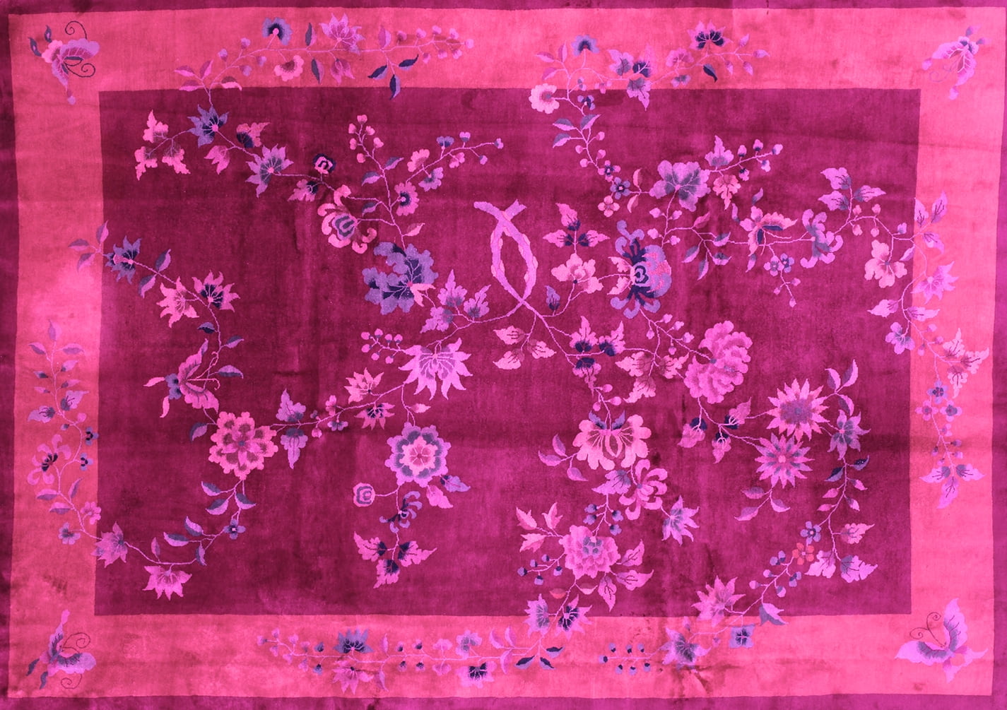 Ahgly Company Indoor Rectangle Oriental Pink Asian Inspired Area Rugs ...