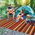 Ataujin Outdoor Rug Modern Geometric Lines Plastic Straw Striped ...