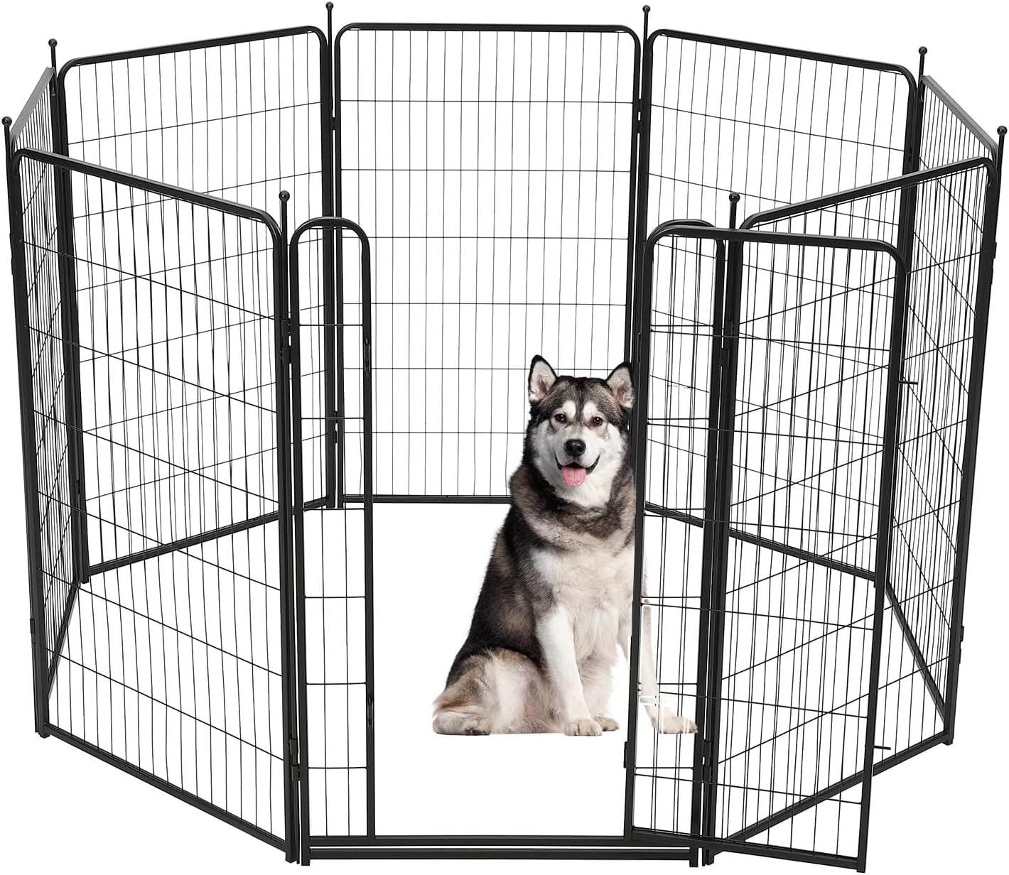 Historyli Corral para Perros de 8 Paneles Interior/Exterior,Corral de ...