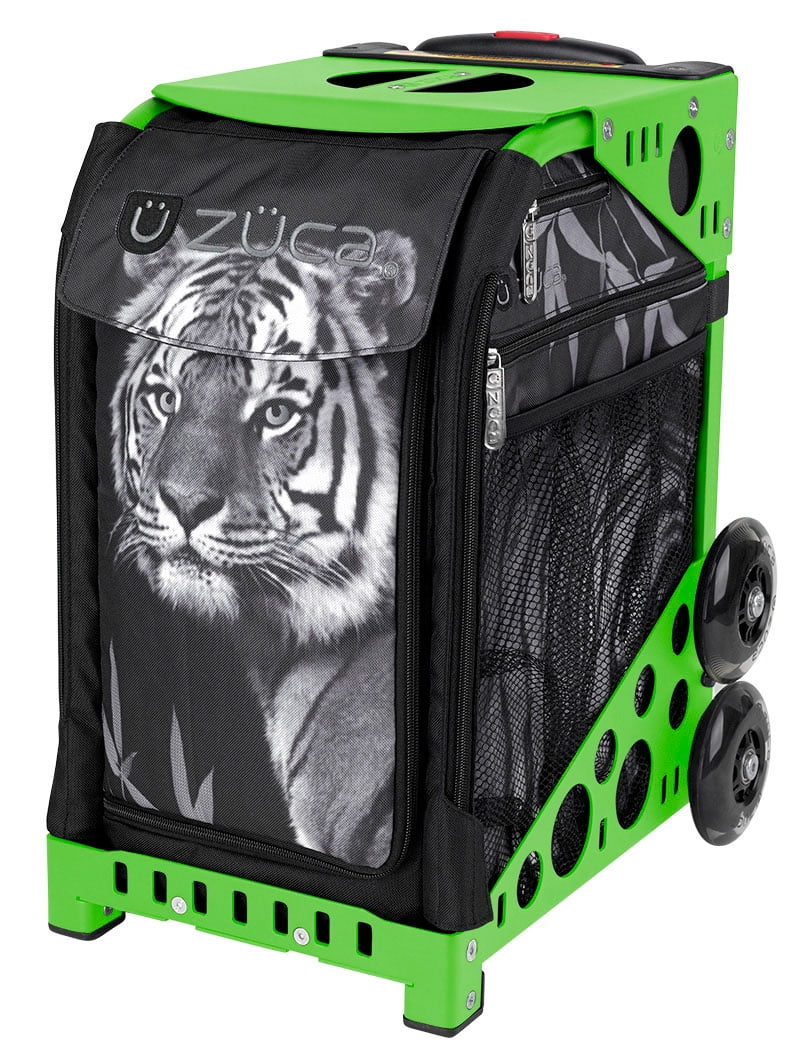 Zuca 18" Sport Bag - Tiger with Flashing Wheels (Green Frame) - Walmart.com