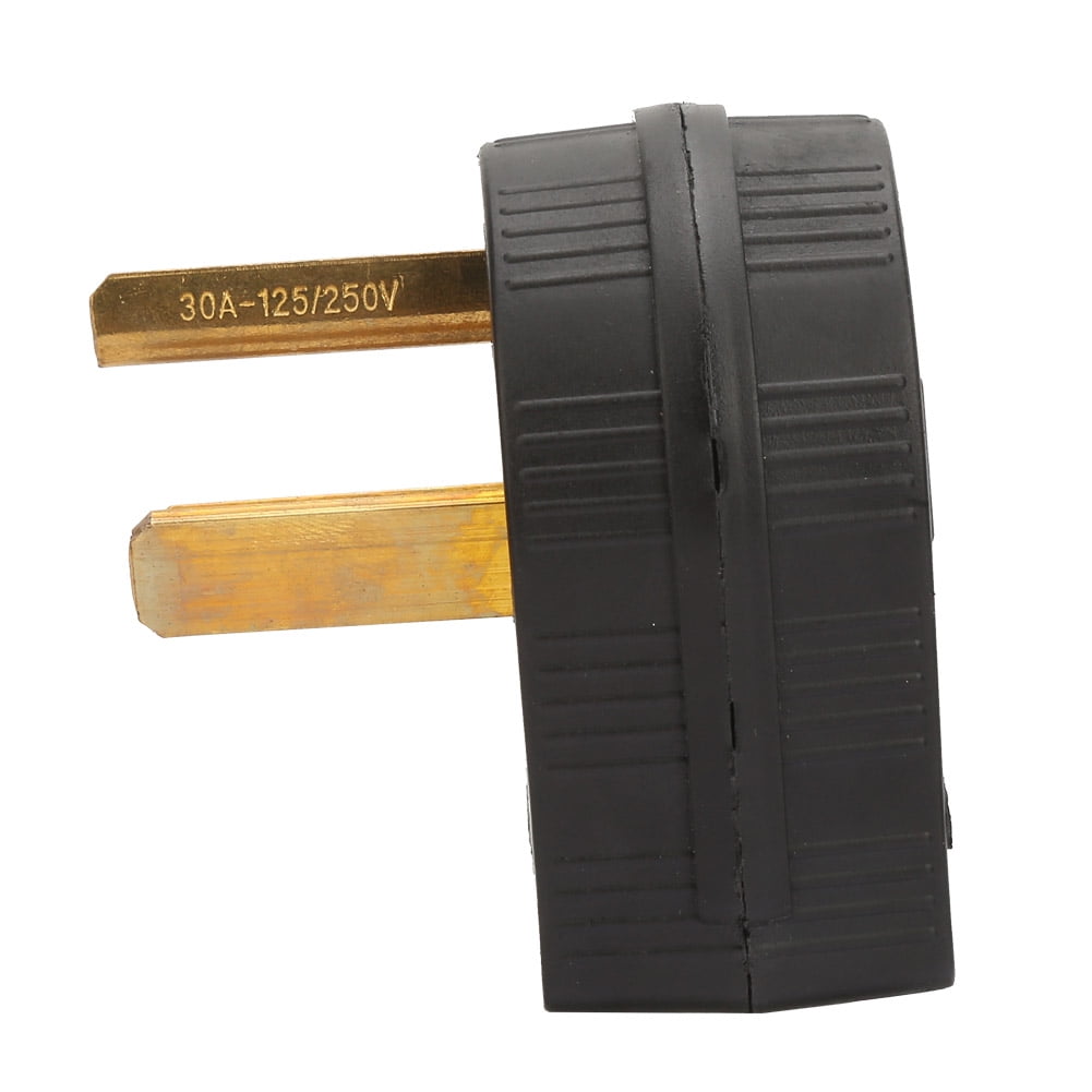 Negro NEMA 10-30P US Tipo Enchufe Industrial De Tres Orificios 30A 125V-250V Salida De Potencia ...