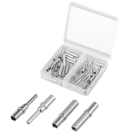 1 Set 16 Universal Solid Contacts Terminals for Car Silver Tone ...