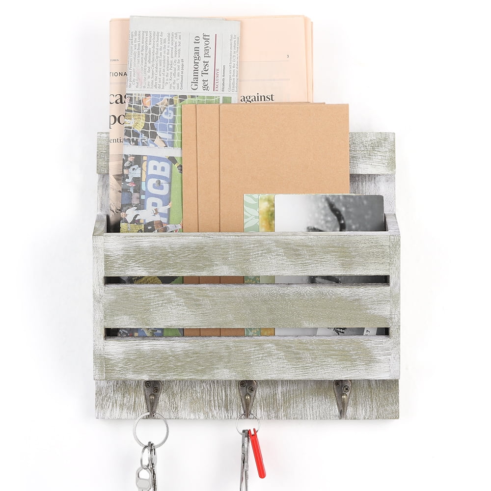 Letter Holder Wall Mounted Letter Rack Mail Sorter for The Entrance ...