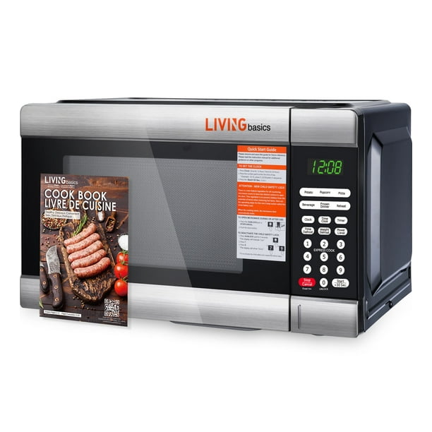 1.1-Cu.Ft 1000W Countertop Microwave Oven, Built-in Inverter Technology ...