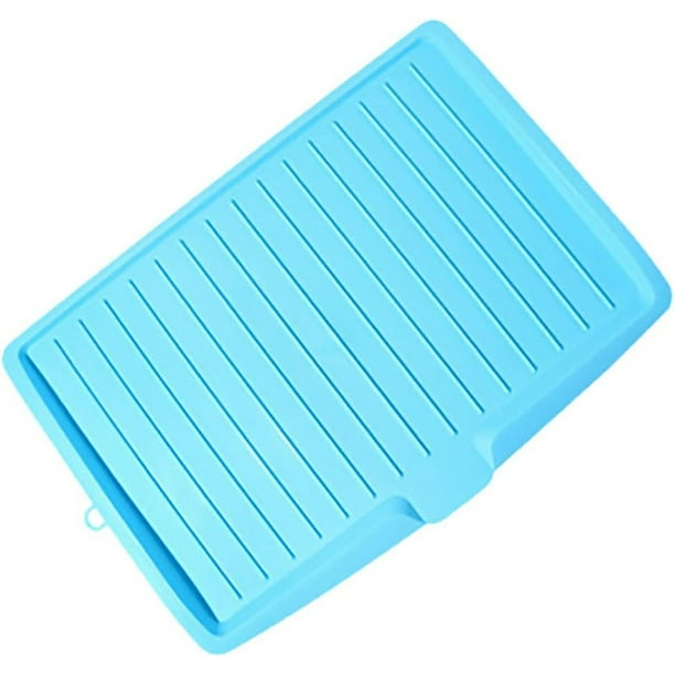 Plastic Dish Drainer Board Large Draining Tray with Side Drop Slope ...