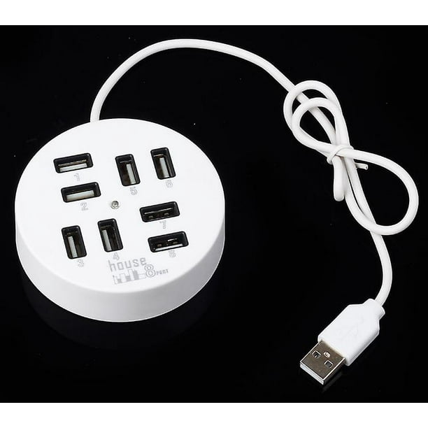 Usb 8 Ports Box Multi Data Transmission Usb 2.0 Hub Round Shape Multi ...
