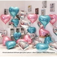 3PC Pink Balloons, 3PC Silver Balloons, 4PC Navy Blue Balloons with ...