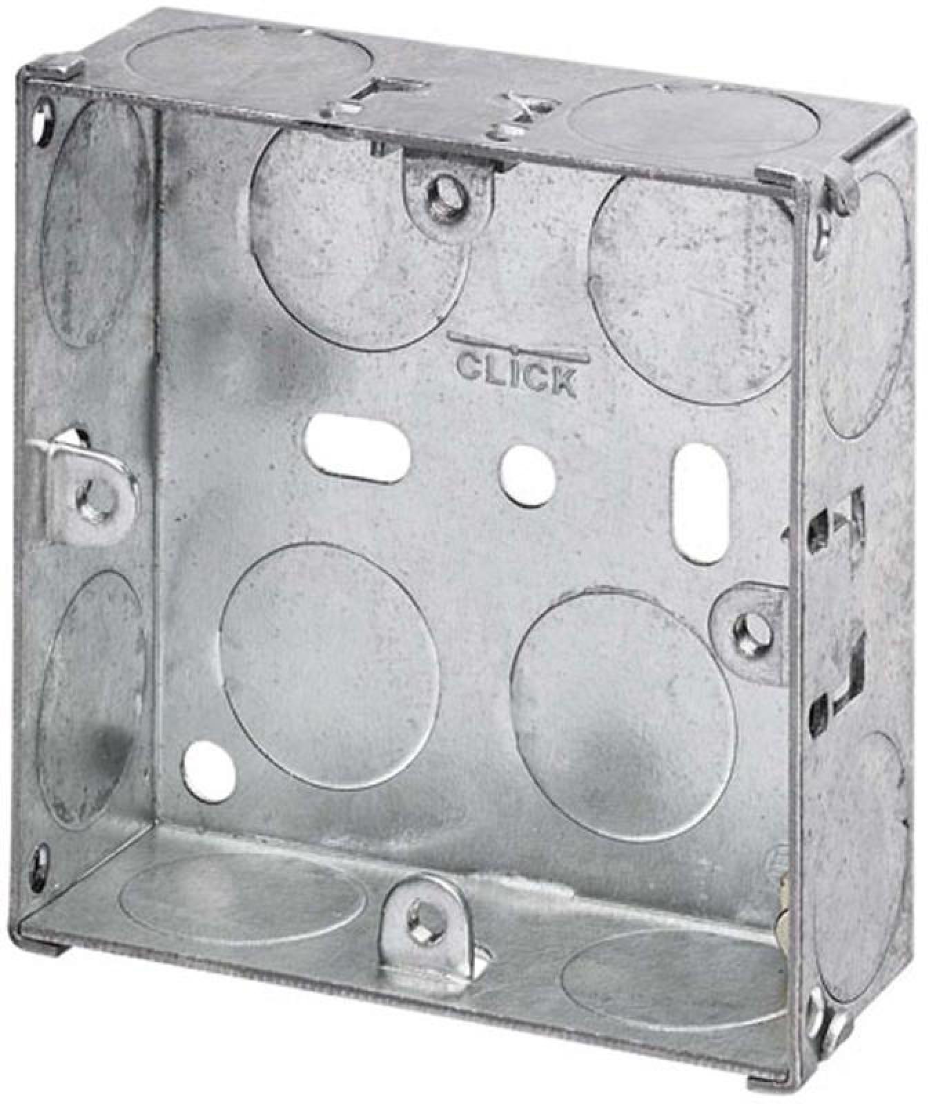 CLICK - Steel Back Box, 1-Gang, 25mm (D) - Walmart.com