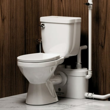SUPERFLO 600w Macerating Toilet with Flush Tank, Powerful & Quiet ...