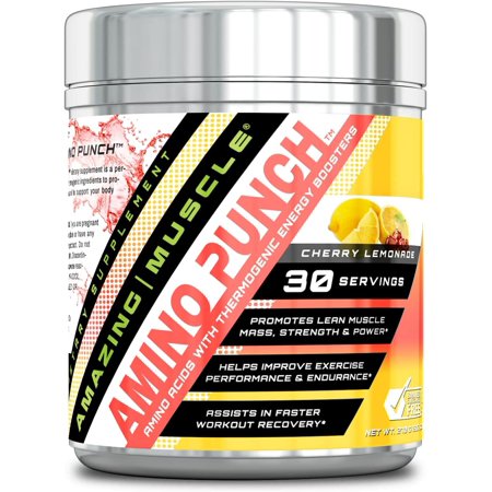 Amazing Muscle Amino Punch 5500 Mg Per Serving of Amino Acids, 30 ...