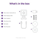 Roku Indoor Wi-Fi Connected Security Camera SE (2-Pack) with In-App Audio System - Walmart.com
