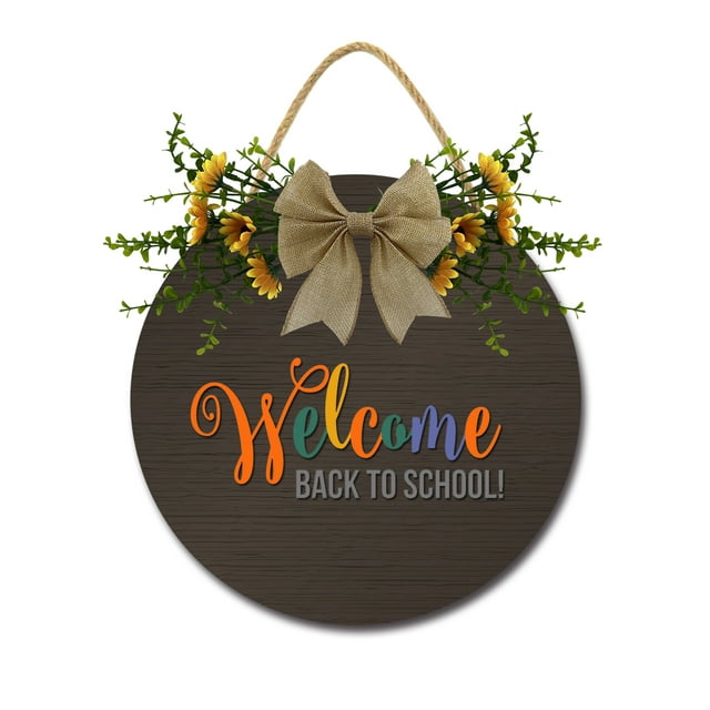 Eveokoki Back To School Door Sign Classroom Door Hanger Back to School ...