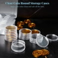 Coofit Clear Coin Capsules Holder, 60Pcs, 40mm, Plastic Storage Box ...