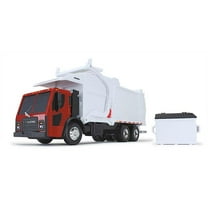 First Gear Peterbilt 520 Garbage Truck, Wittke Front Loader, White, 1/ ...