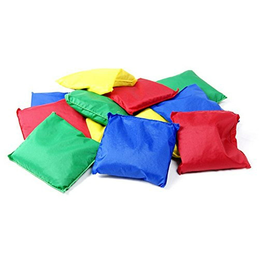 Prextex 16 Pack Nylon Bean Bags Fun Sports Outdoor Games Bean Bag