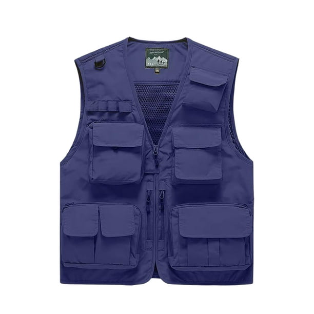 MAWCLOS Men Jacket Vests Sleeveless Waistcoat V Neck Vest Casual ...