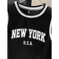 Black Knit Mesh Letter Print Mens Sleeveless Jersey Tank Top, Summer ...